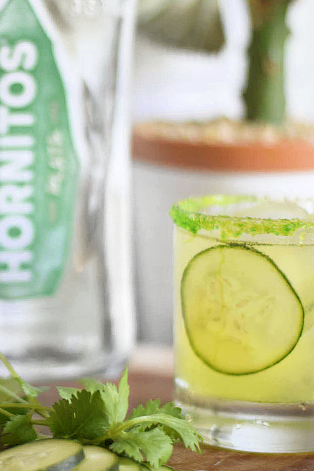 Cucumber Sunset Margarita - My Pretty Brown Eats